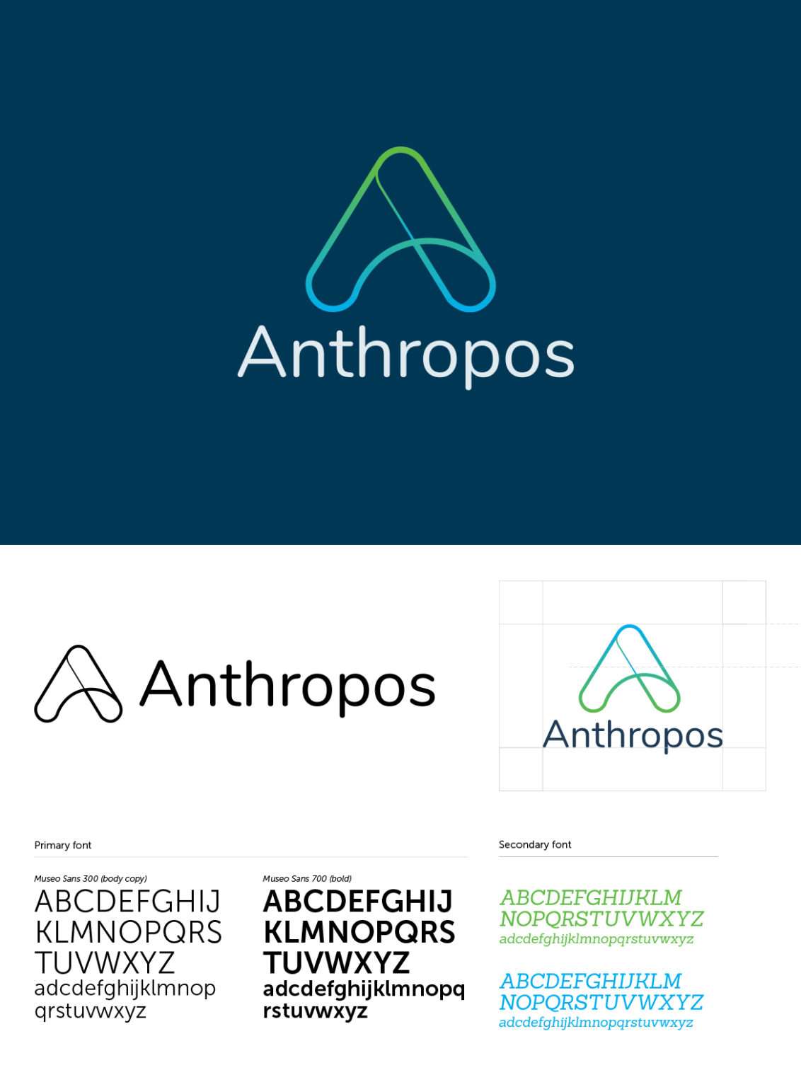 Anthropos brand identity - Robert Sheppard Design